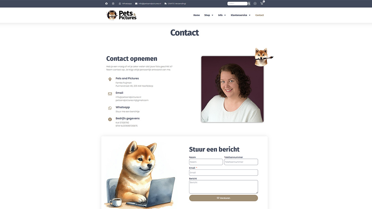 Contact - Pets and Pictures