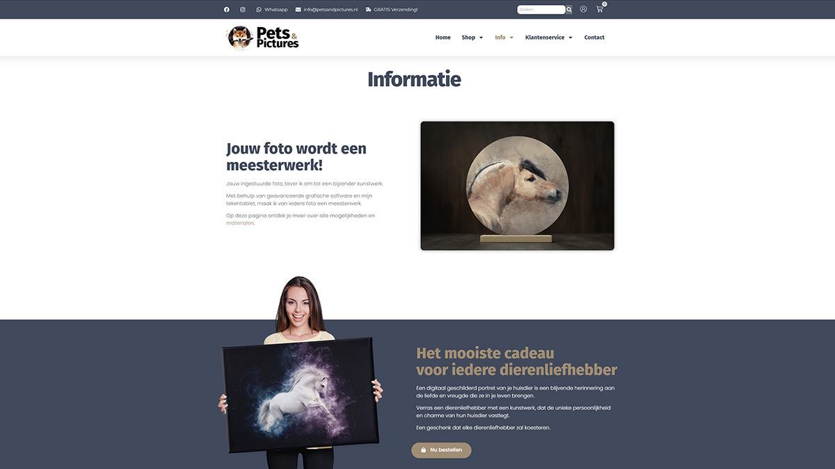 Informatie - Pets and Pictures